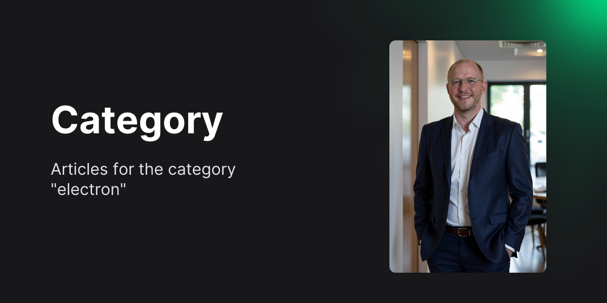 Category - electron | Michael Hoffmann - Senior Frontend Developer (Freelancer) from Germany ...